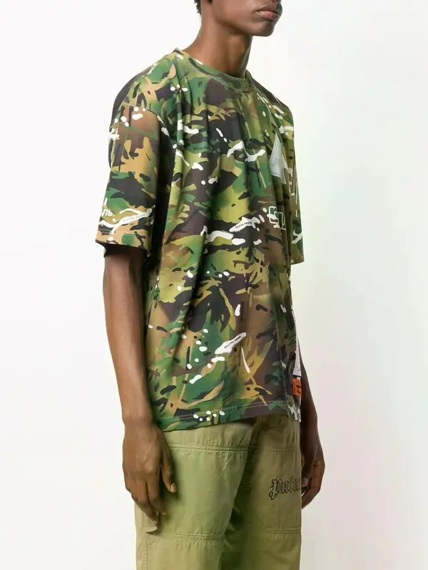 Heron Preston Camouflage Print T-shirt