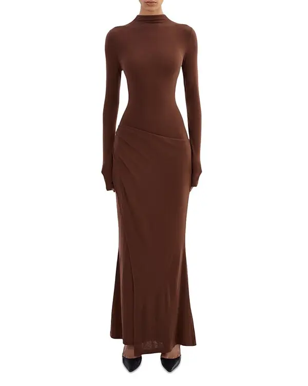 LAMARQUE Mock Neck Mermaid Dress