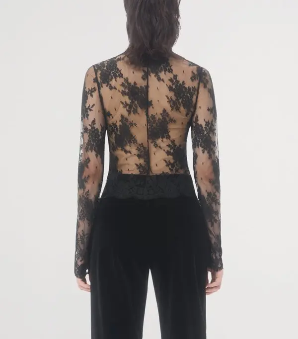 Valentino Garavani Lace Shirt With Bow Detail