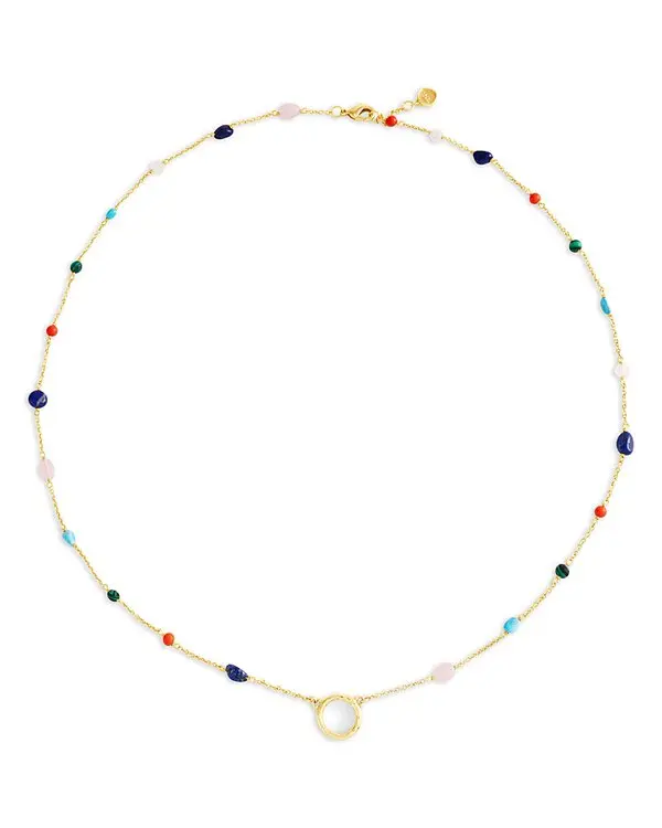 ANABEL ARAM Milos Bead Station Strand Necklace - Multi