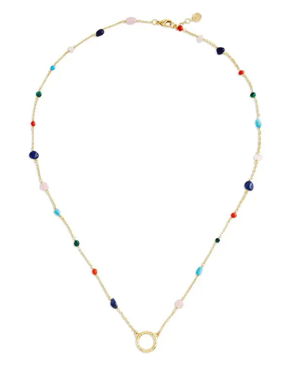 ANABEL ARAM Milos Bead Station Strand Necklace
