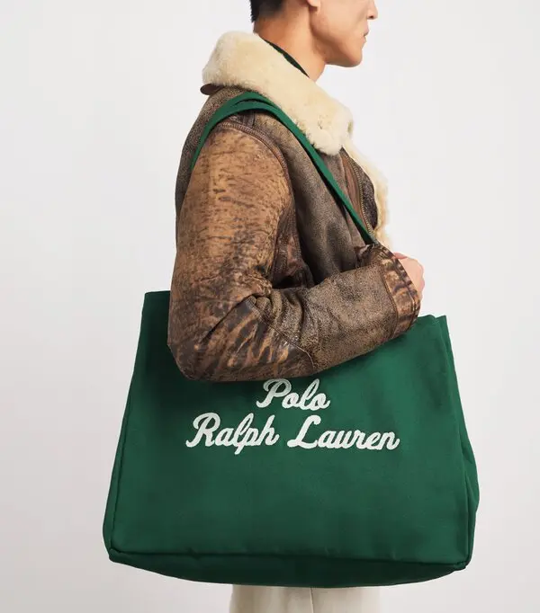 Polo Ralph Lauren Cotton Logo Tote Bag