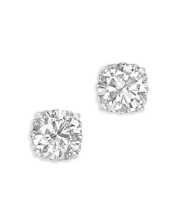 Bloomingdale'S 2.0 Tcw Certified Diamond Stud Earrings - White Gold