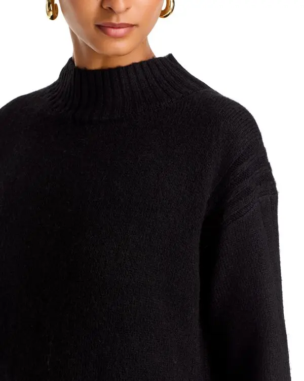 Aqua Long Sleeve Turtleneck Sweater
