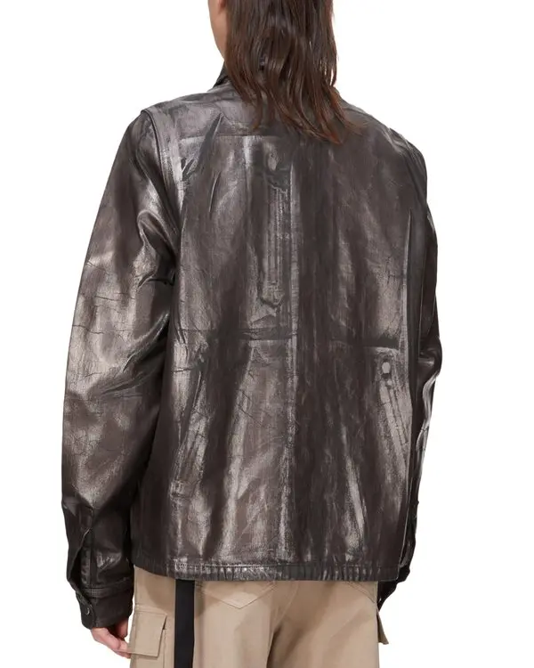 Rick Owens Concealed Zip Front Jacket - Bronze