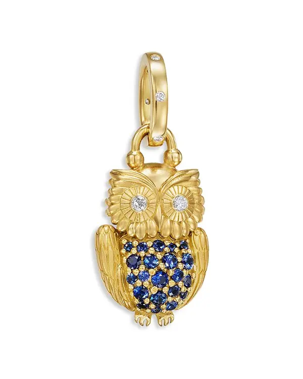 Temple St. Clair Fj Gemmy Owl Locket - Gold