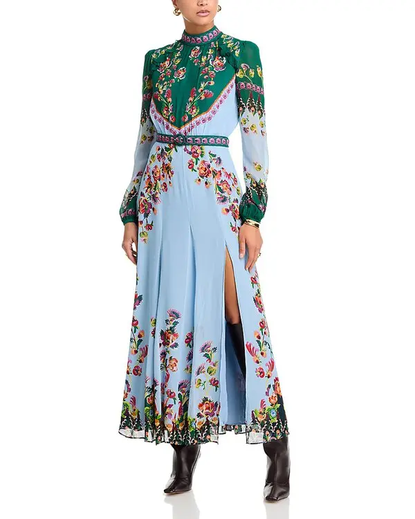 Saloni Jacqui-b Belted Midi Dress