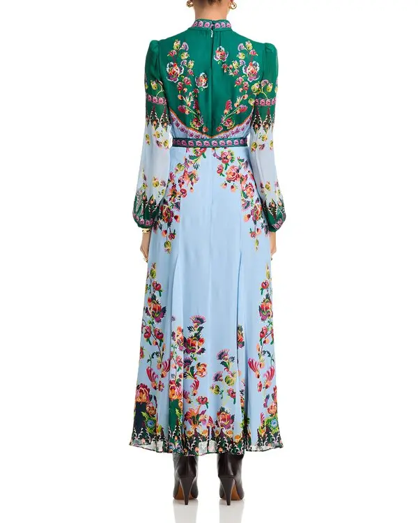 Saloni Jacqui-b Belted Midi Dress