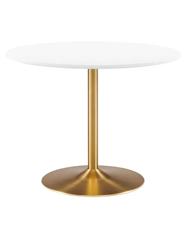 MODWAY Amuse 40" Dining Table - Gold White