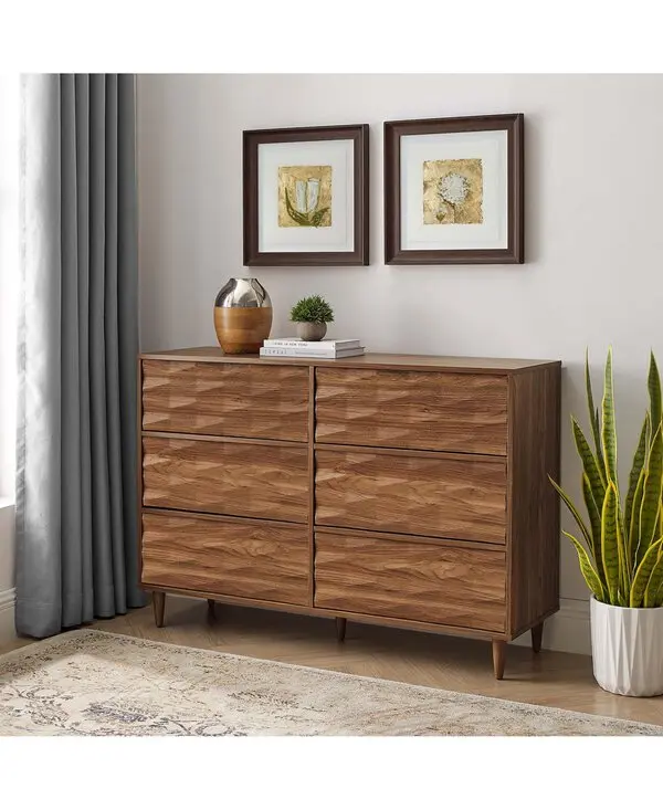 MODWAY Vespera 6-drawer Dresser - Walnut