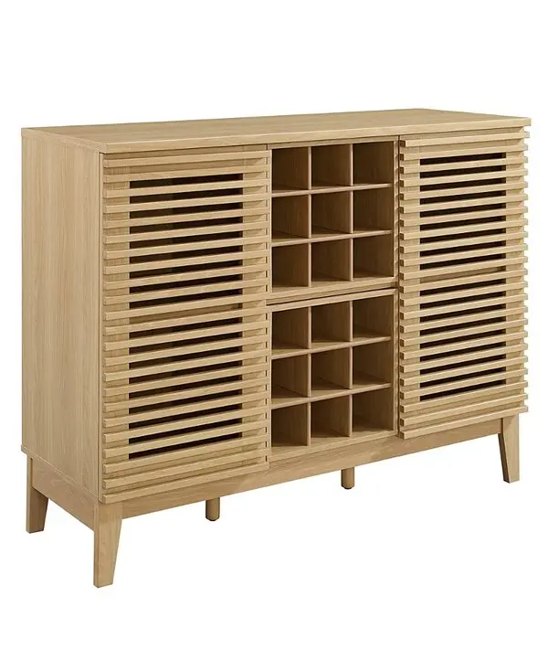 MODWAY Render Bar Cabinet - Oak