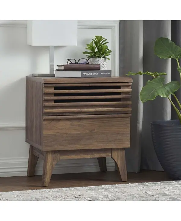 MODWAY Render Nightstand - Walnut