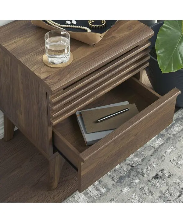 MODWAY Render Nightstand - Walnut