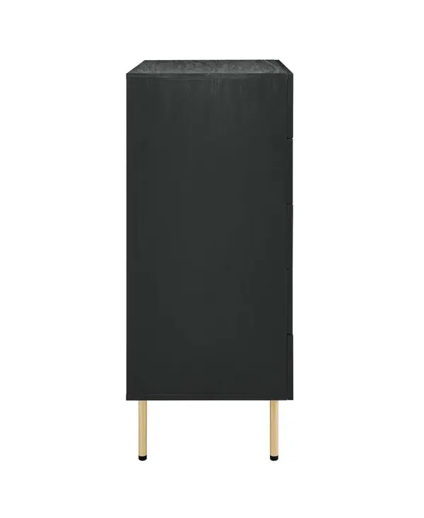 MODWAY Chaucer 5-drawer Chest - Black
