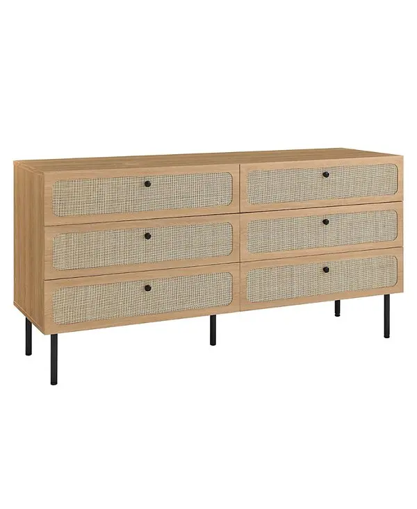 MODWAY Chaucer 6-drawer Dresser - Oak
