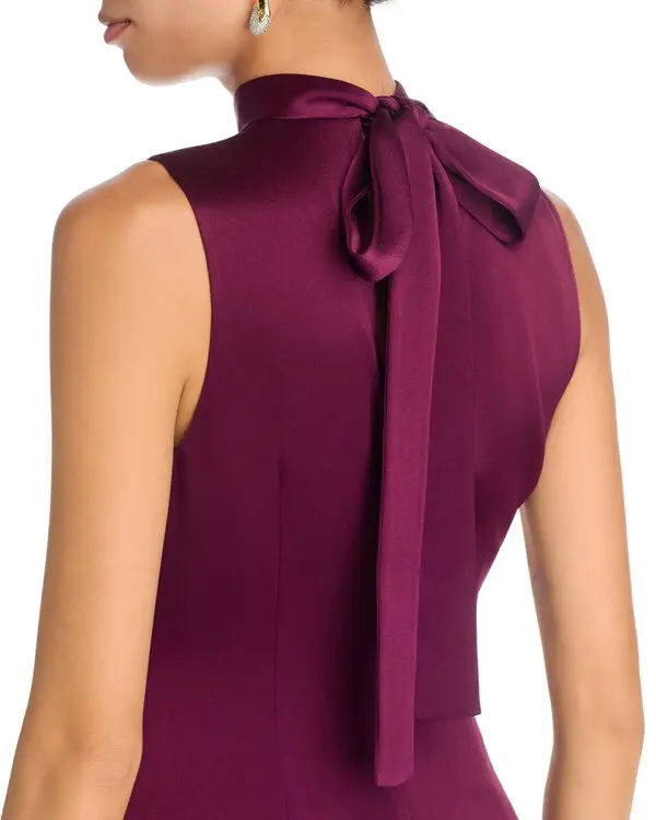 Kobi Halperin Jenkins Midi Dress With Bow Detail And Ruffle Hem