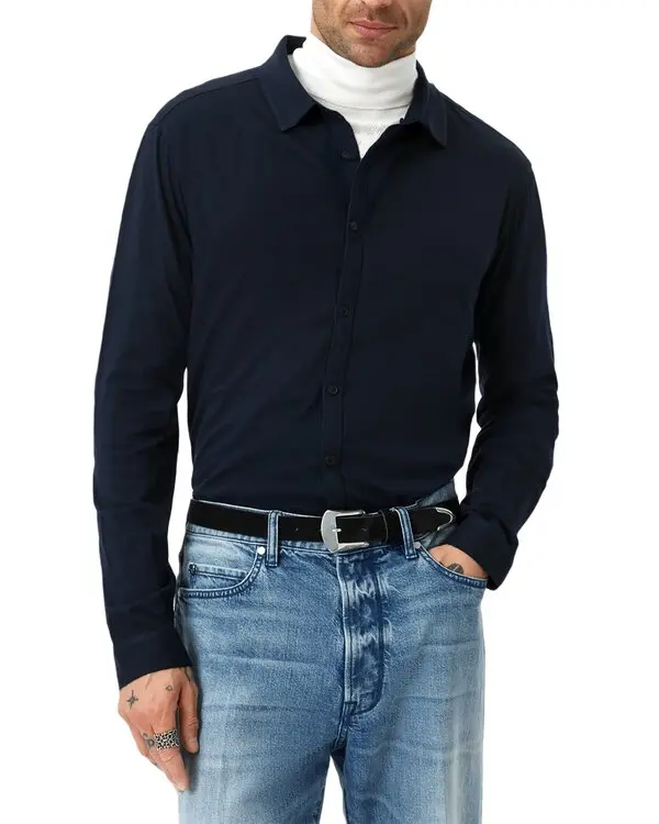 John Varvatos Gareth Mercerized Cotton Shirt