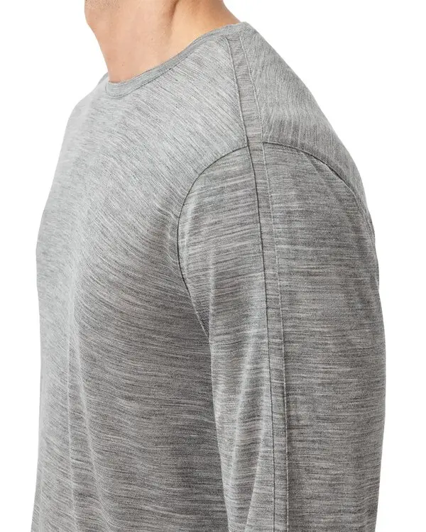 John Varvatos Clemente Long Sleeve Tee - Medium Gray