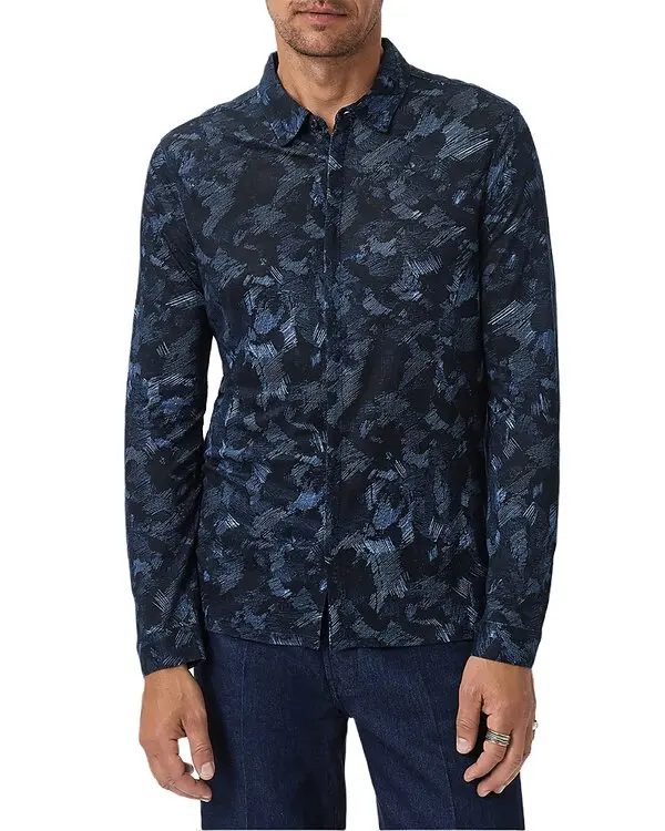 John Varvatos Vienne Printed Button Front Shirt