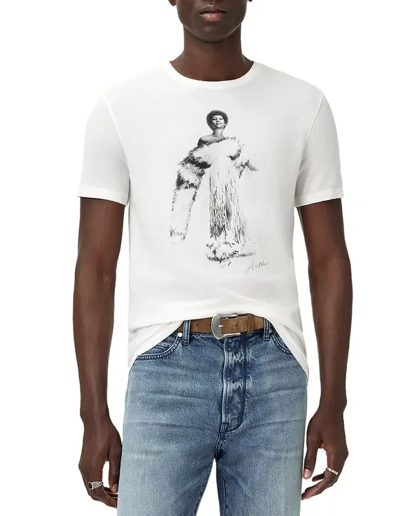 John Varvatos Aretha Franklin Graphic Tee