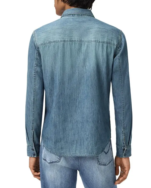 John Varvatos Otto Denim Snap Front Shirt
