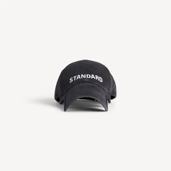 Balenciaga Cotton Drill Baseball Cap - Black