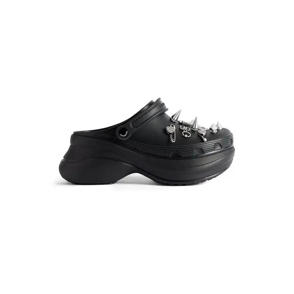 Balenciaga Crocs Mule With Jibbitz Charms - Black