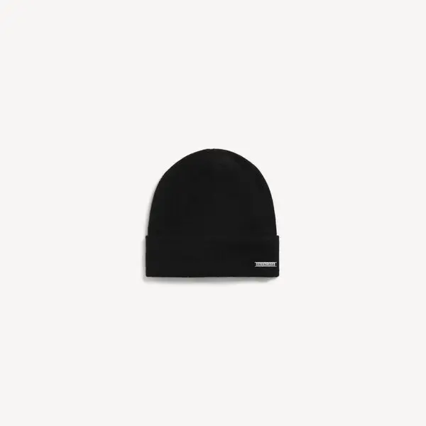 Balenciaga Cashmere And Wool Beanie - Black