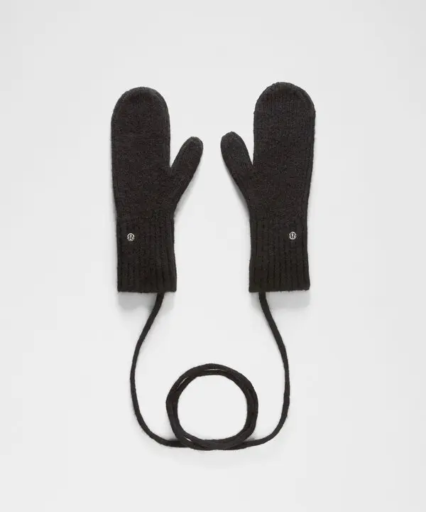 Lululemon Alpaca Wool-blend Mittens - Black