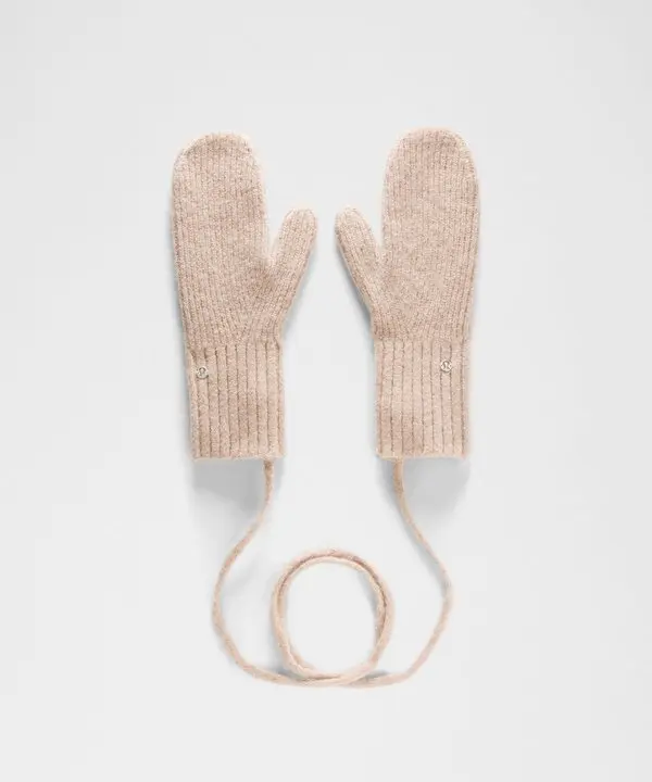 Lululemon Alpaca Wool-blend Mittens - Crepe