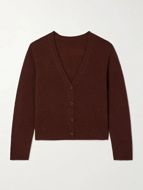 DÔEN Cameron Cashmere Cardigan - Brown