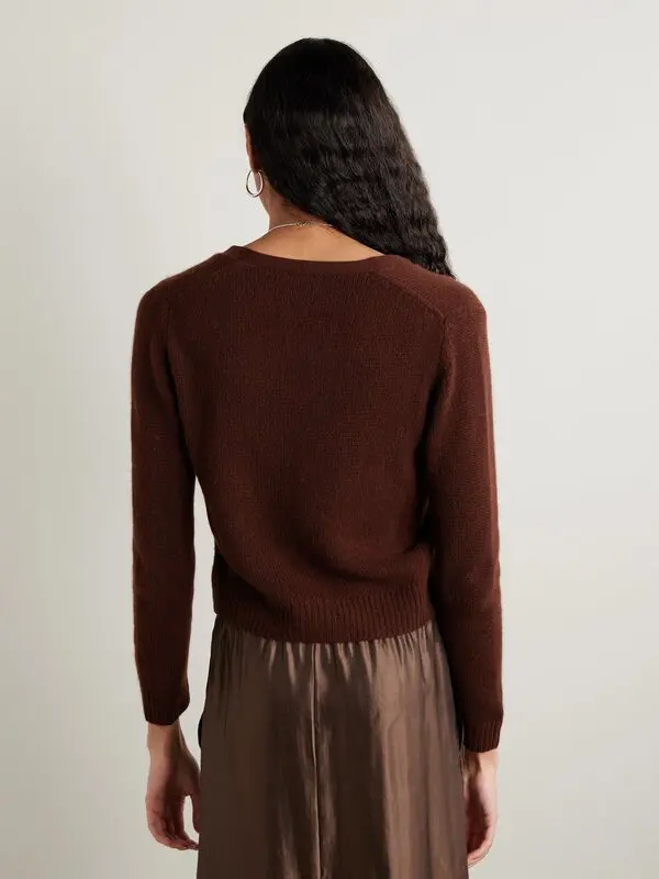 DÔEN Cameron Cashmere Cardigan - Brown