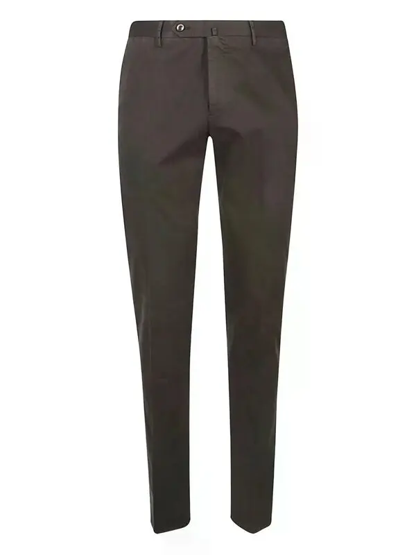 PT TORINO Cotton Straight-leg Trousers - Brown