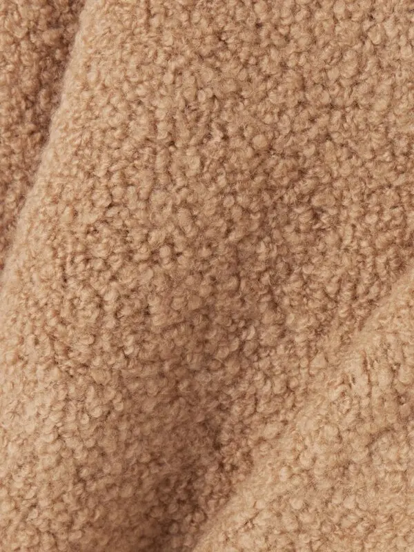 Max Mara Camel Hair And Silk-blend Bouclé Sweater - Brown
