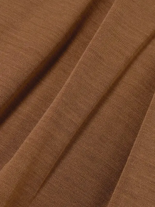 Max Mara Natale Pleated Wool-jersey Wide-leg Pants