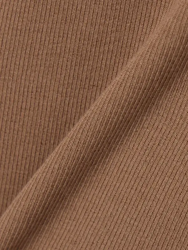 Max Mara Ribbed Wool Turtleneck Sweater