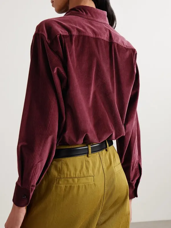 Max Mara Stretch Cotton-corduroy Bodysuit