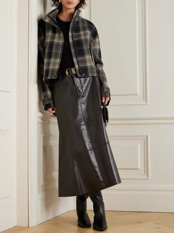 Veronica Beard Bateman Checked Wool-blend Jacket