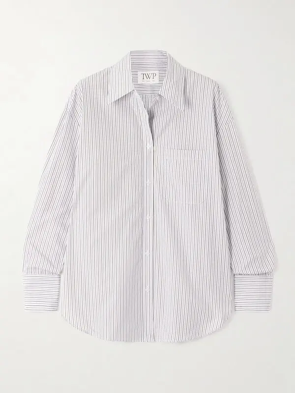 TWP Big Joe' Striped Cotton-poplin Shirt