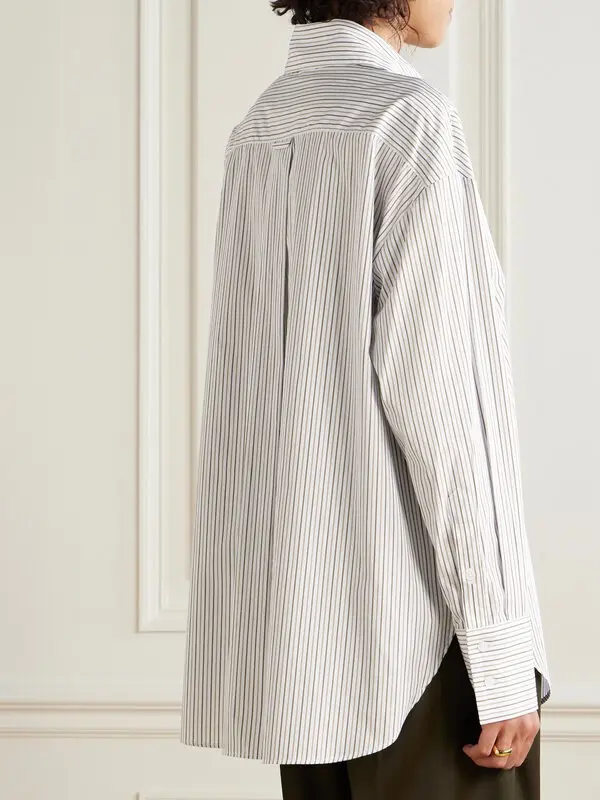 TWP Big Joe' Striped Cotton-poplin Shirt