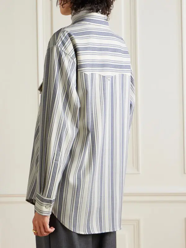 TWP Dutton Striped Twill Shirt