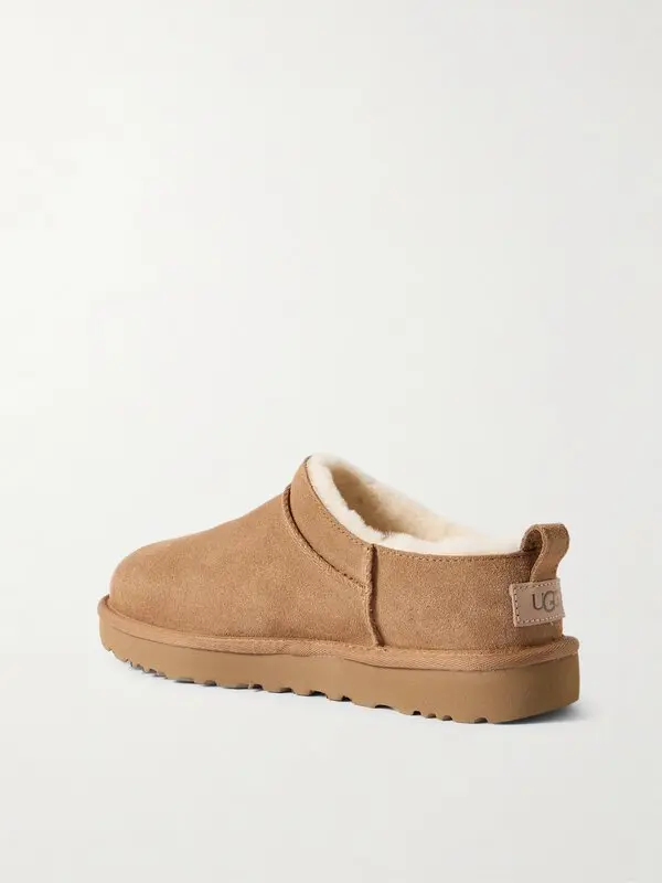 UGG Classic Micro Shearling Slippers - Brown