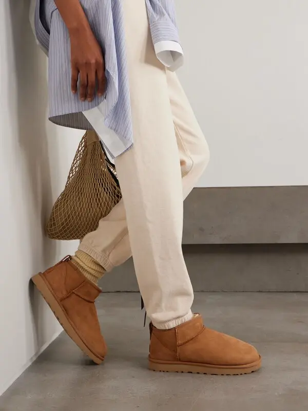 UGG Classic Ultra Mini Shearling Boots - Brown