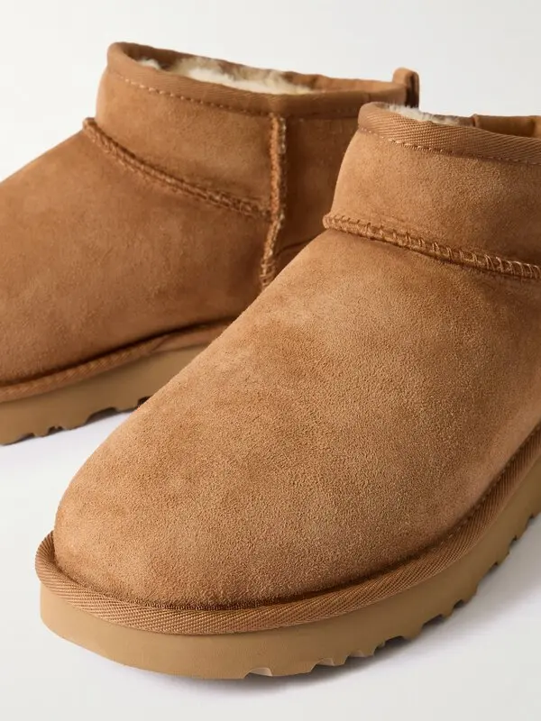 UGG Classic Ultra Mini Shearling Boots - Brown