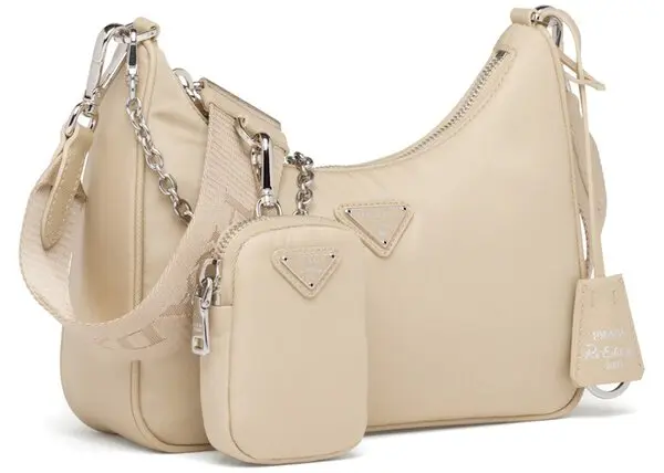 Prada Re-edition 2005 Shoulder Bag - Desert Beige