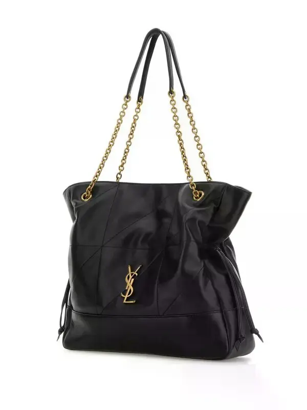 Saint Laurent Leather Tote Bag - Black
