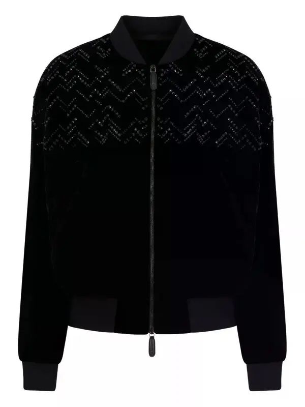 Giorgio Armani Embellished Bomber Jacket