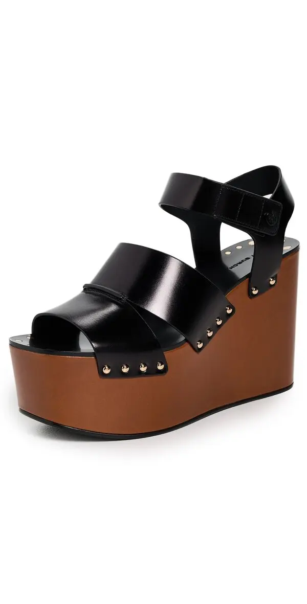 Tory Burch Studded Platform Wedges