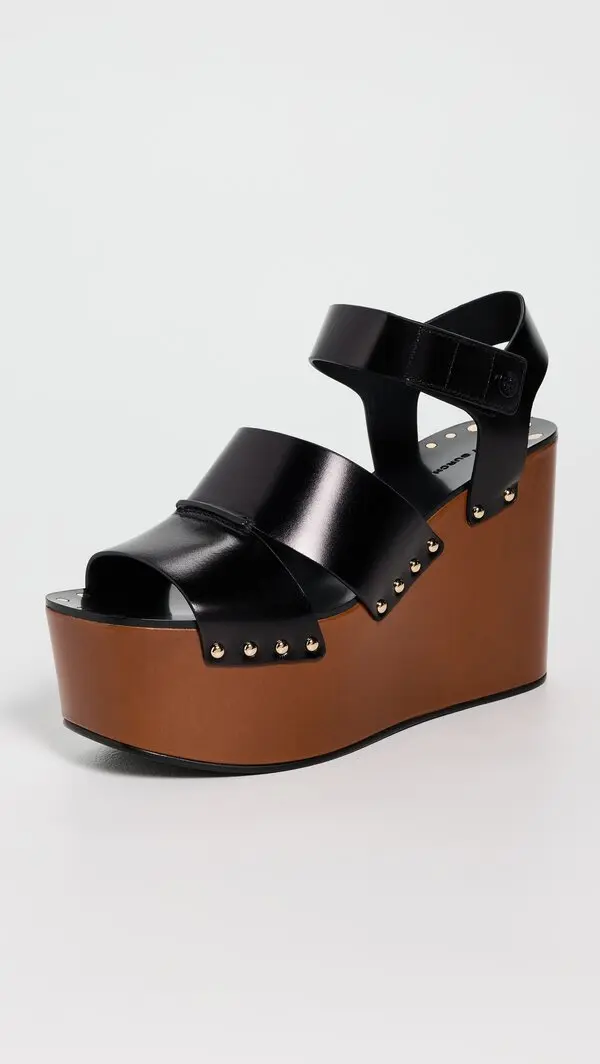 Tory Burch Studded Platform Wedges