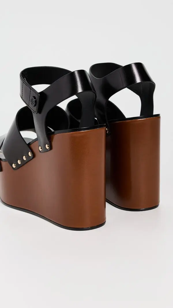 Tory Burch Studded Platform Wedges